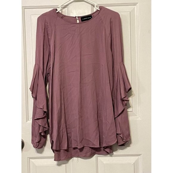 Mustard Seed | Tops | Nwt Mustard Seed Size Large Womens Purple Blouse ...